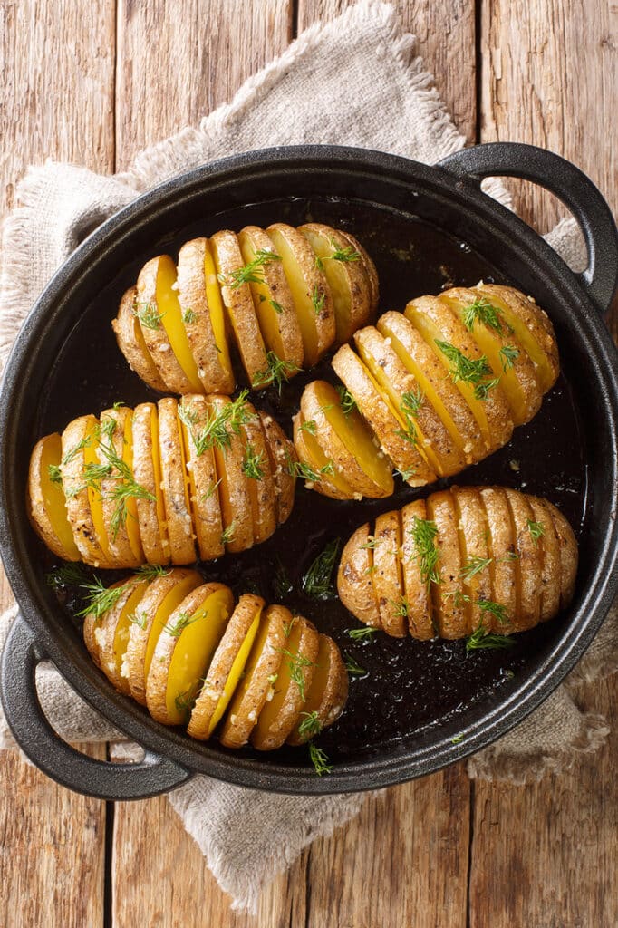 Papas Hasselback con Ajo y Limón - Notiespartano
