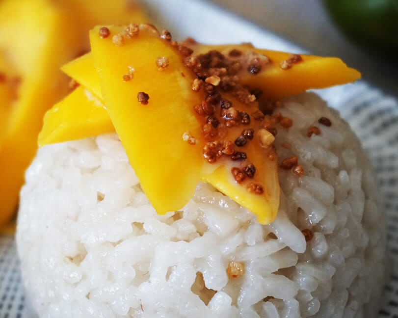 Receta tailandesa de arroz dulce con mango - Notiespartano